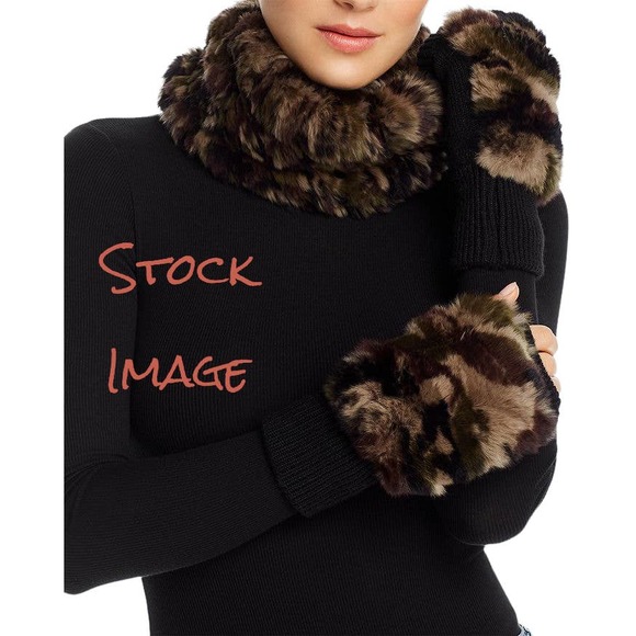 jocelyn | Accessories | Nwt Jocelyn Camo Rabbit Fur Scarf And ...
